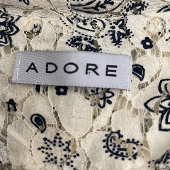 Adore | Jackets & Coats | Adore Lightweight Eyelet Jacket Scalloped ...